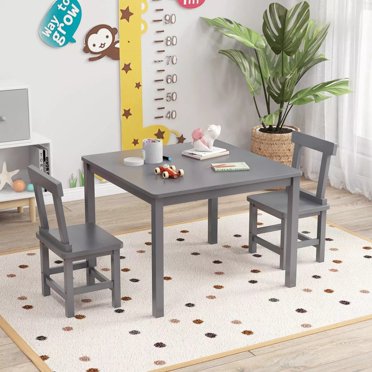 Buzz & Bloom Kids 4-Piece Wood Table Set - Walmart.com