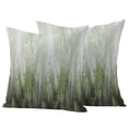 Green Gray Gradient Outdoor Waterproof Throw Pillow Covers Set of 2, 16 ...