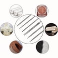 5pcs Assorted Mini File Set, Steel Metal Grinding Files, Triangular and ...