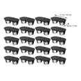 BESTYASH 20Pcs Black Adhesive Casters for Storage Bin Non Swivel Small ...