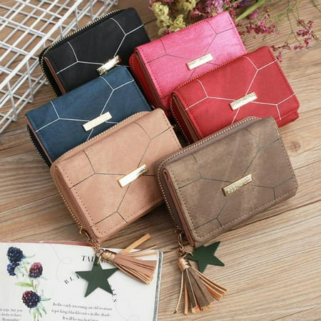 Ladies Short Wallet Folding Wallet Simple Fashion Mini Wallet | Walmart ...