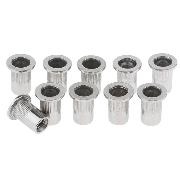 10 piezas Tuerca de remache M-4 M5 M6 M8 Remache de acero inoxidable ...