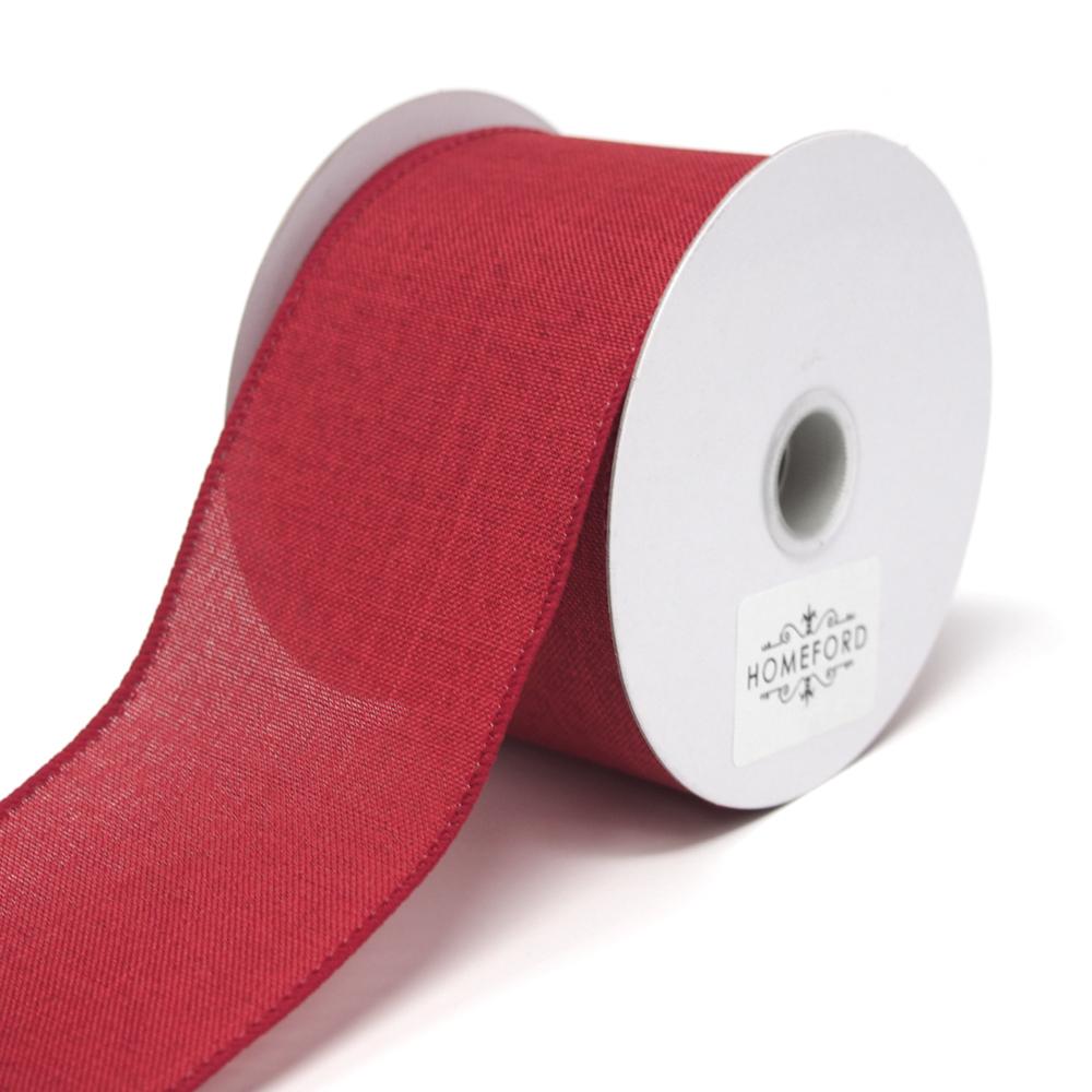 Canvas Ribbon Wired Edge, Red, 2-1/2-Inch, 10 Yards - Walmart.com