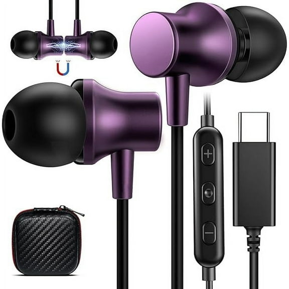 GUAJDE-USB C Headphone for Google Pixel 10 9 Pro 8 7, Type C Earphone ...