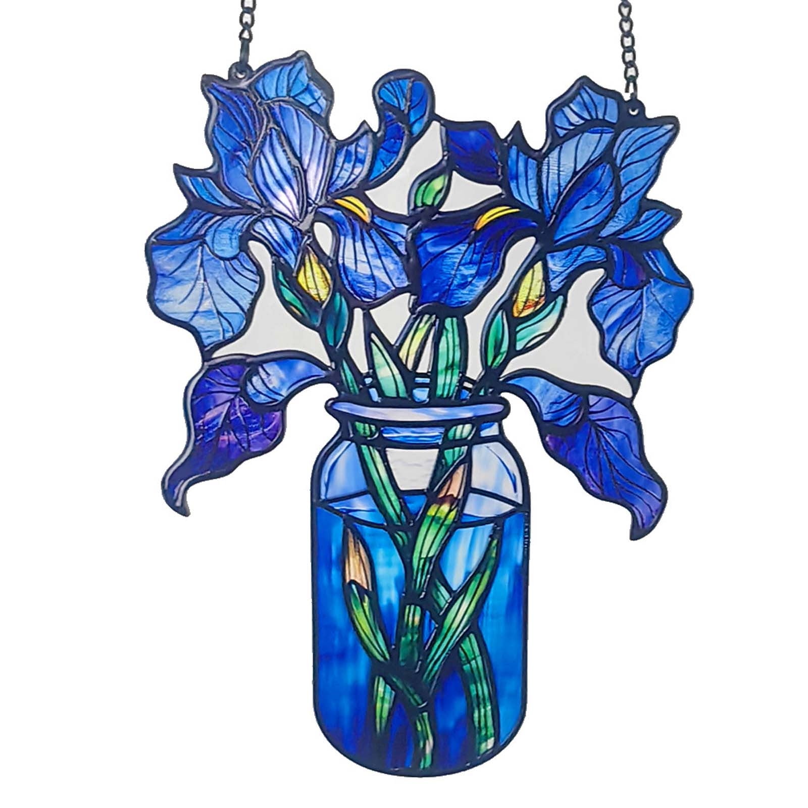 Click here for Vwrxbz Suncatcher Stained Glass Art Window Hanging... prices