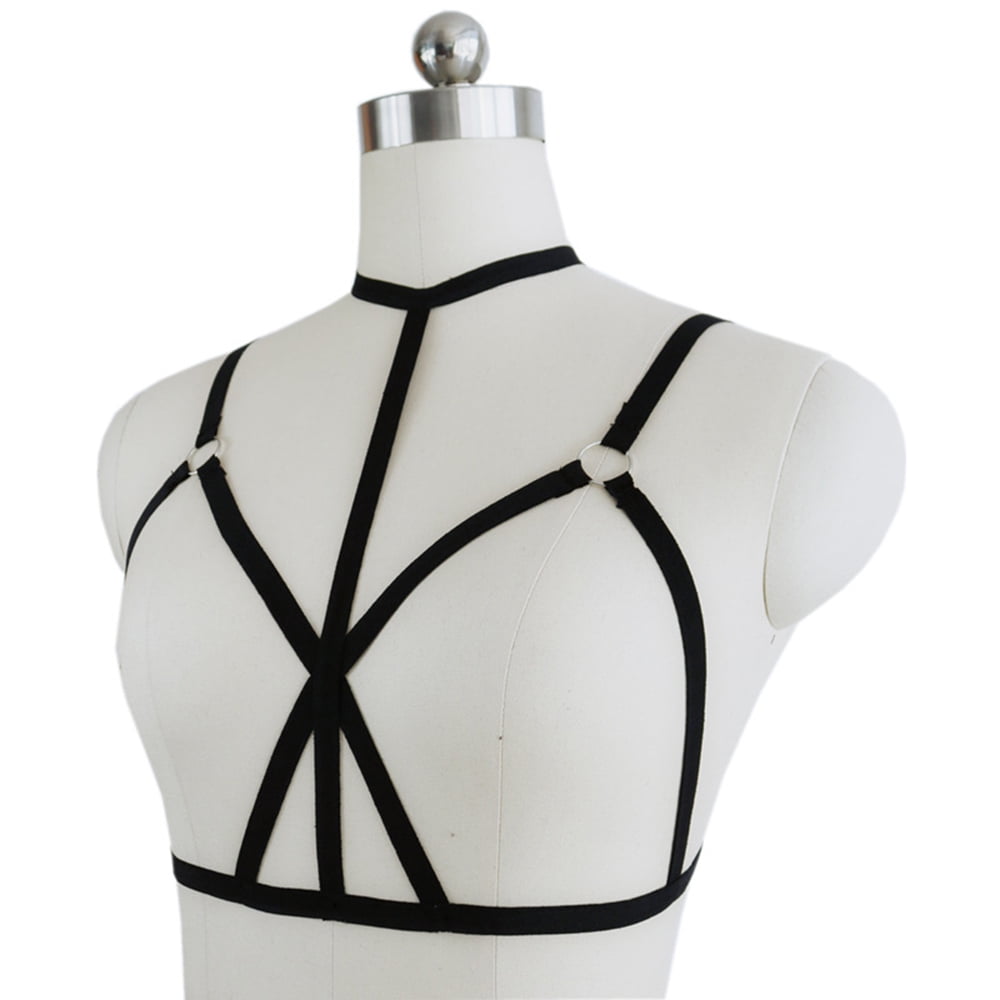 Buy Women Harness Cage Bra Sexy Strappy Lingerie Garter Cupless ...