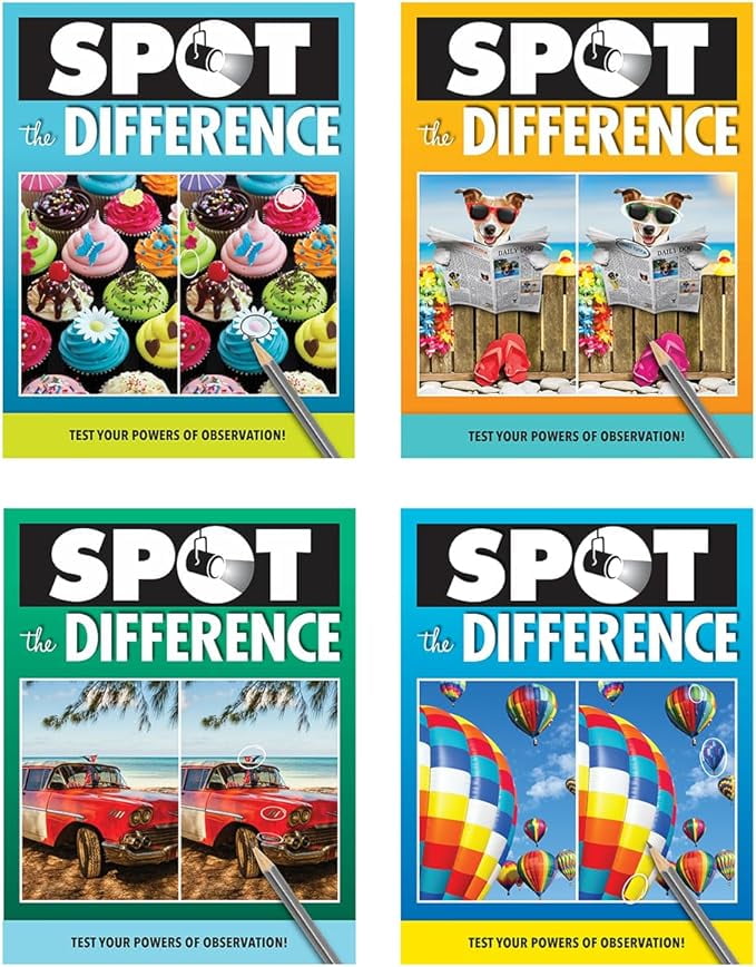 PAPP Spot the Difference Puzzle Books - 4 Pack - Walmart.ca
