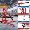 2 Ton(4000lbs) Folding Engine Hoist Cherry Picker,Shop Crane Hoist ...