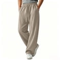 AGKIZG Solid Color Men's Sweatpants Drawstring Elastic Waist Stereo ...