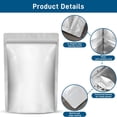 50 Pack 1 Gallon Mylar Bags, Heavy Duty Stand Up Zipper Pouches for Dry ...