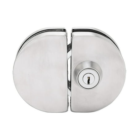 Glass Door Lock, Simple Installation Stereo Lock Double Door Glass Lock ...