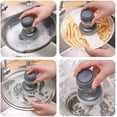 Dish Brush with Soap Dispenser, Press-to-Dispense Automatic Scrubber ...