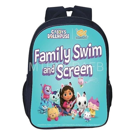 Gabby Dollhouse Cat Backpack Kids Cartoon School Bags For Teenager Boys ...