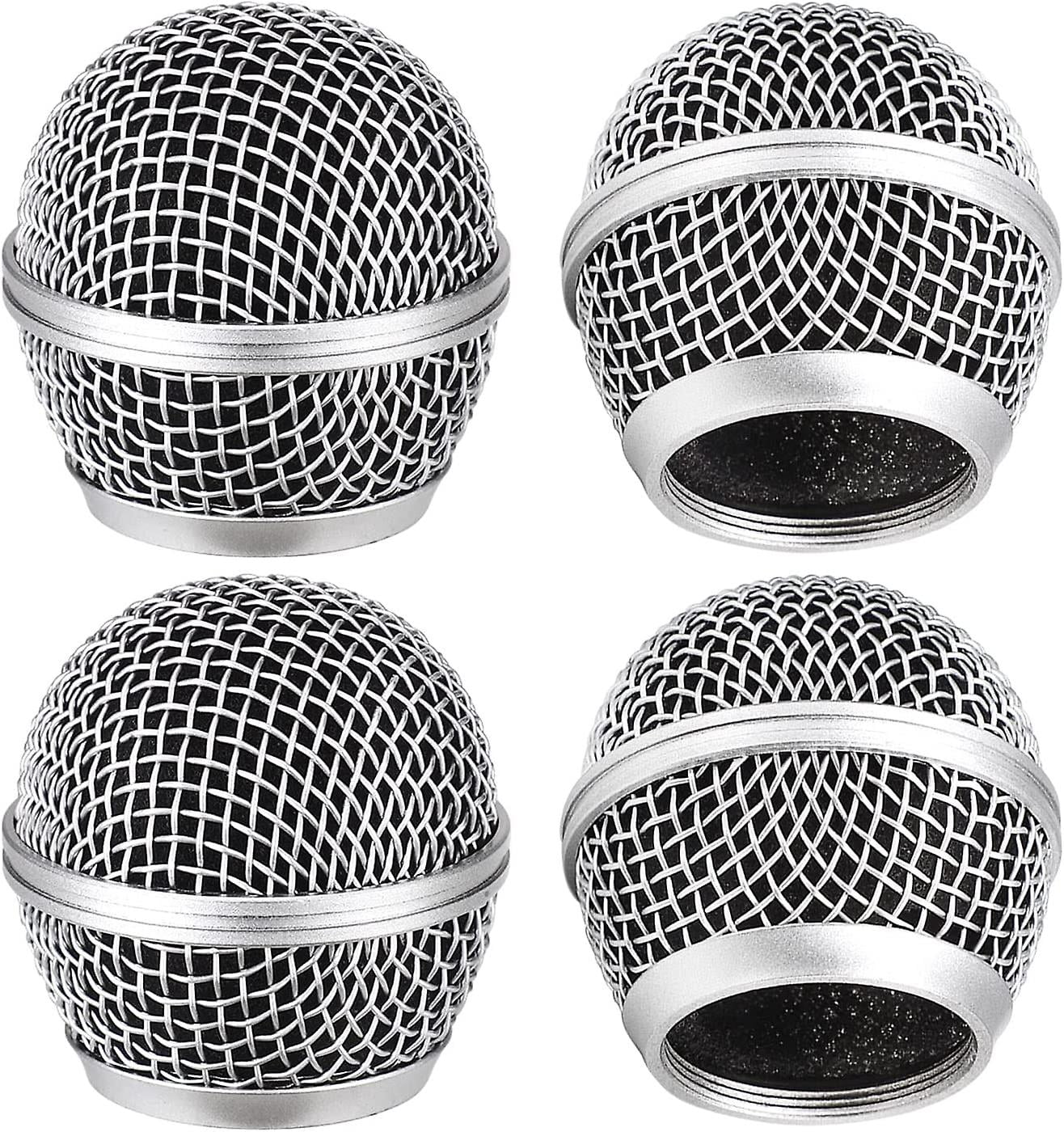 4 Pack Mic Tip Replacement, Grille Mic Replacement Ball, Mic Grille ...
