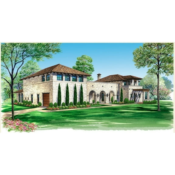015-989: Luxury Contemporary 4 Bed, 3 Bath Luxury Home Plan, 3529 Sq Ft ...