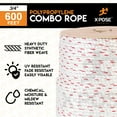 Poly Combo 3 Strand Safety Rope - 3/4" x 600' UV Coated Polypropylene ...