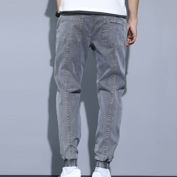 Elastic Ankle Pants Men