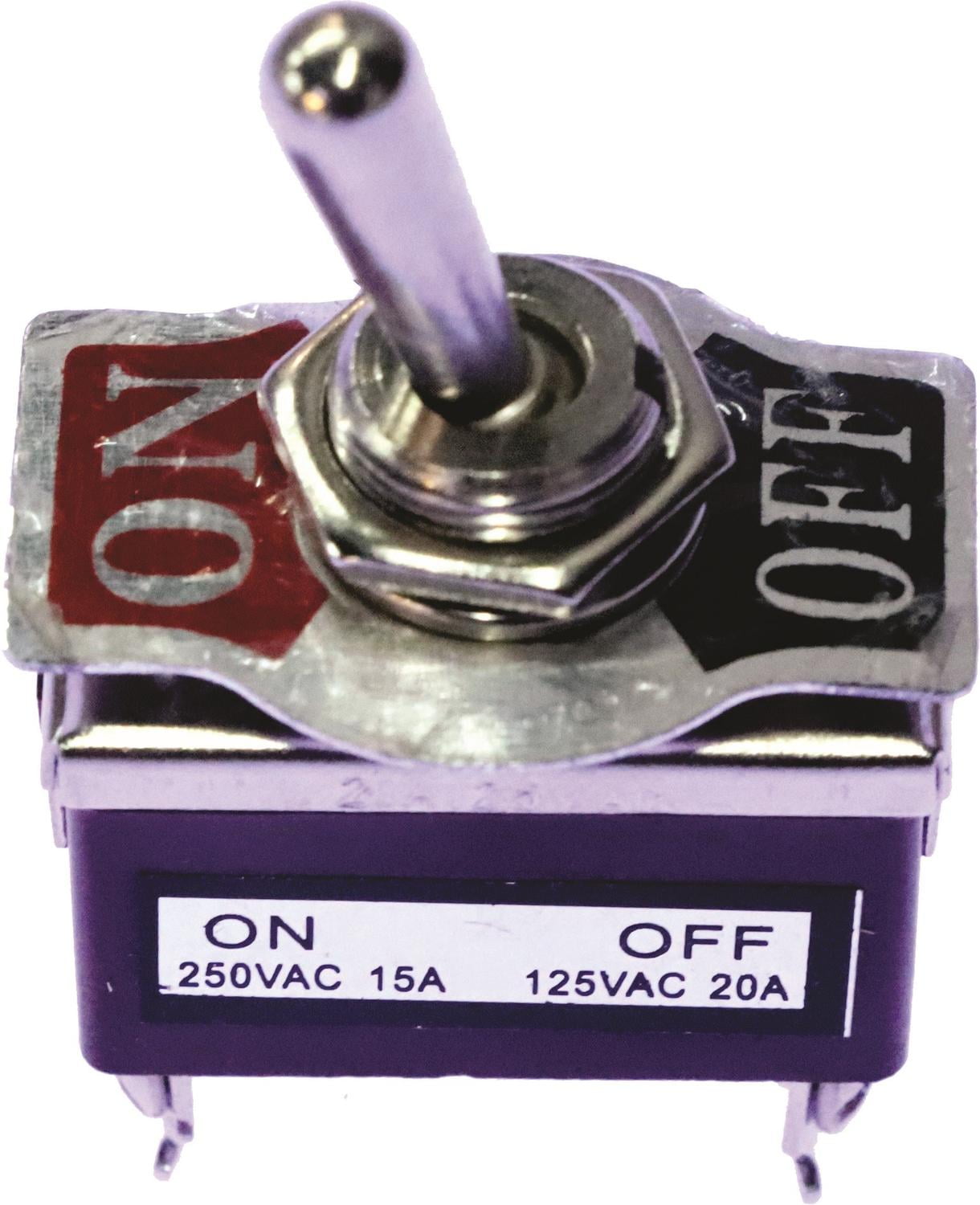 SWITCH DE PALANCA 4 PATAS SPST 2 VIAS ON-OFF 15A/250V 20A/125V RADOX ...