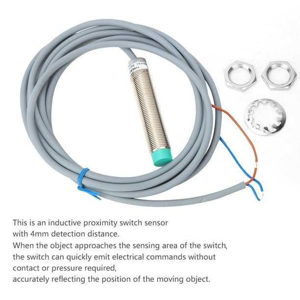 Interruptor de proximidad, sensor de proximidad inductivo cilíndrico de 4 mm, sensor de ...