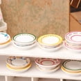 5Pcs 1/12 Mini Plates Dishes Model Simulation Kitchen Decoration ...