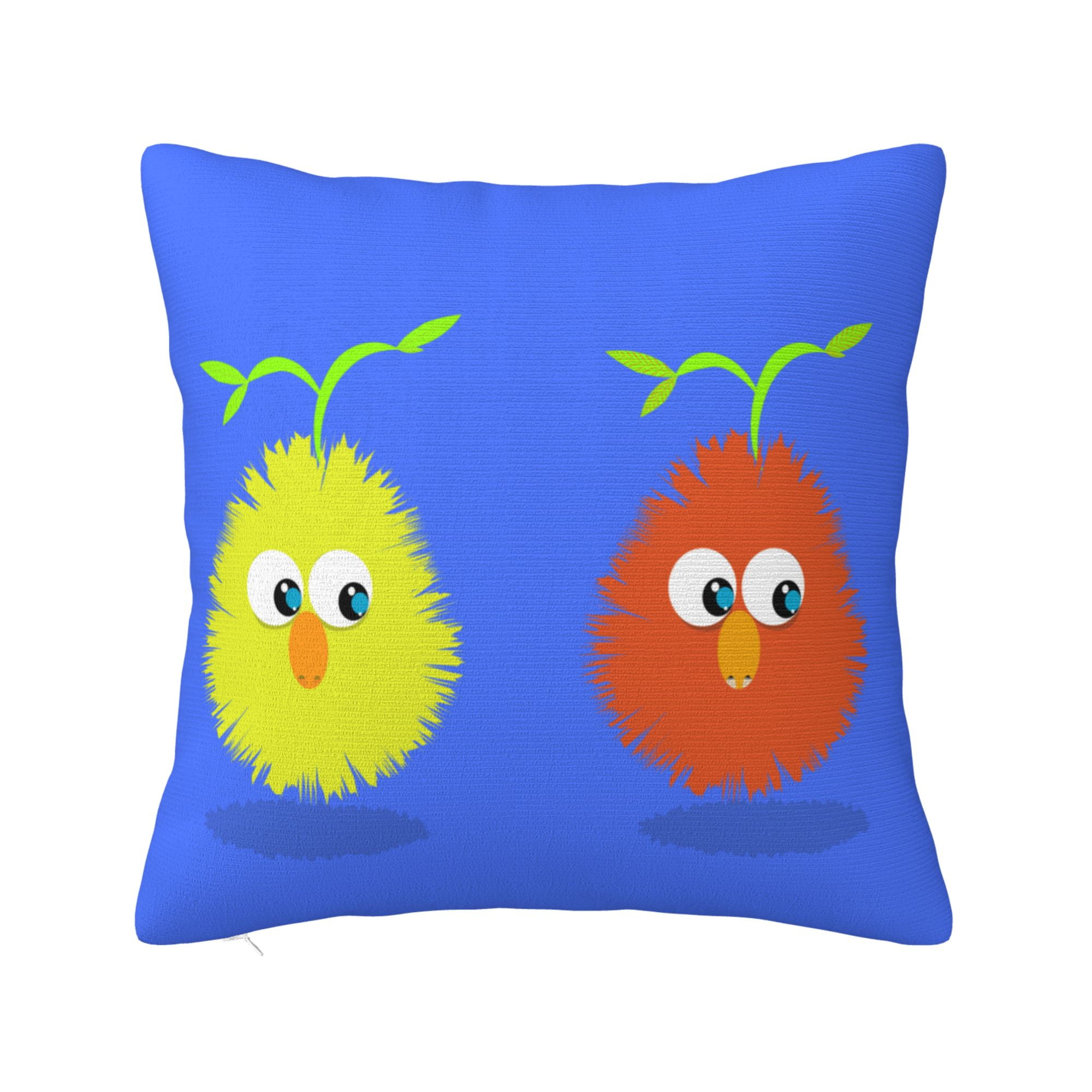 ZICANCN Colorful Funny Birds Decorative Throw Pillow Covers, Bed Couch ...
