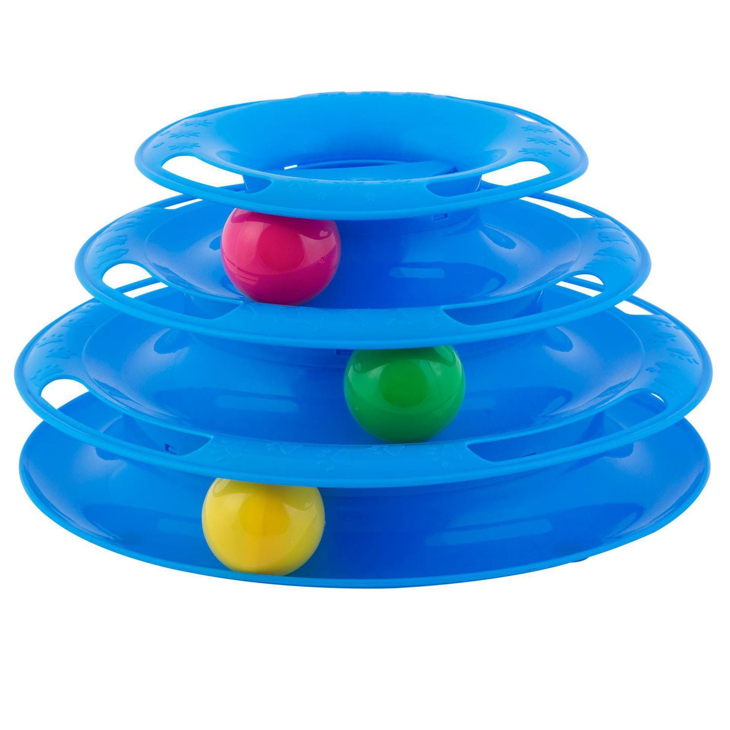 Pet Zone Busy Ball Three Tier Tower Track Interactive Toy Cat and ...