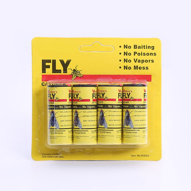 Insect Sticky Traps Fly Catcher 1 Rolls Sticky Fly Paper Eliminate ...