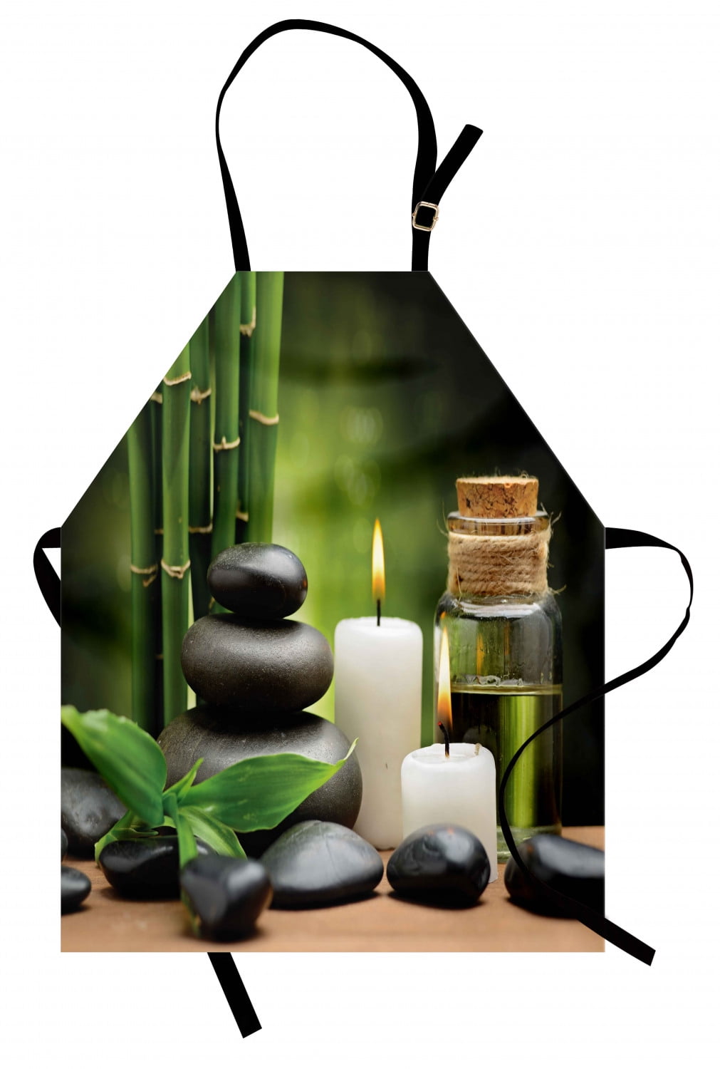 Spa Apron Hot Massage Rocks Combined with Candles and Scents Landscape ...