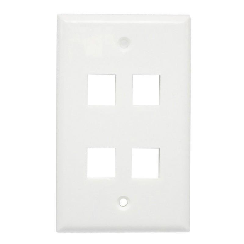 Click here for Ax Gear Axgear 4 Port Keystone Wall Plate Single G... prices