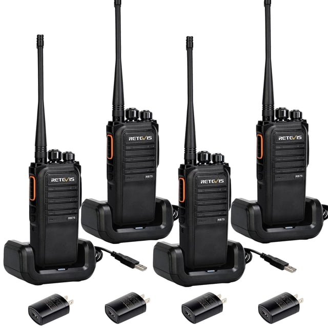 Radios bidireccionales Retevis RB75 Professional GMRS 4500 mAh (paquete ...