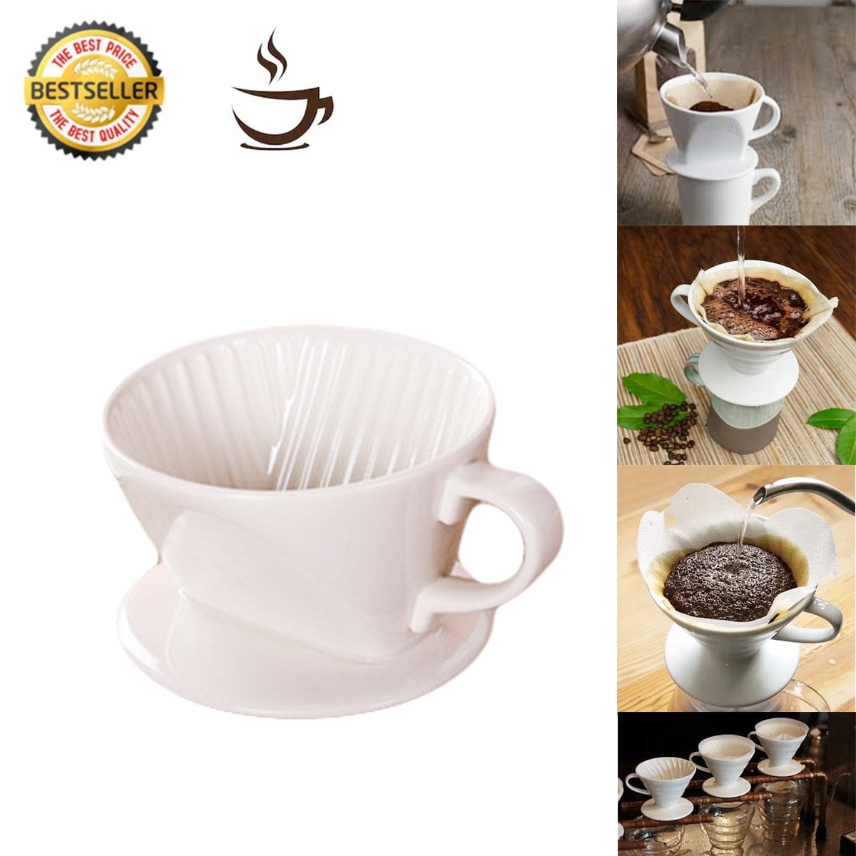 Click here for Cpx Ceramic Porcelain Drip Cone Coffee Filter Brew... prices
