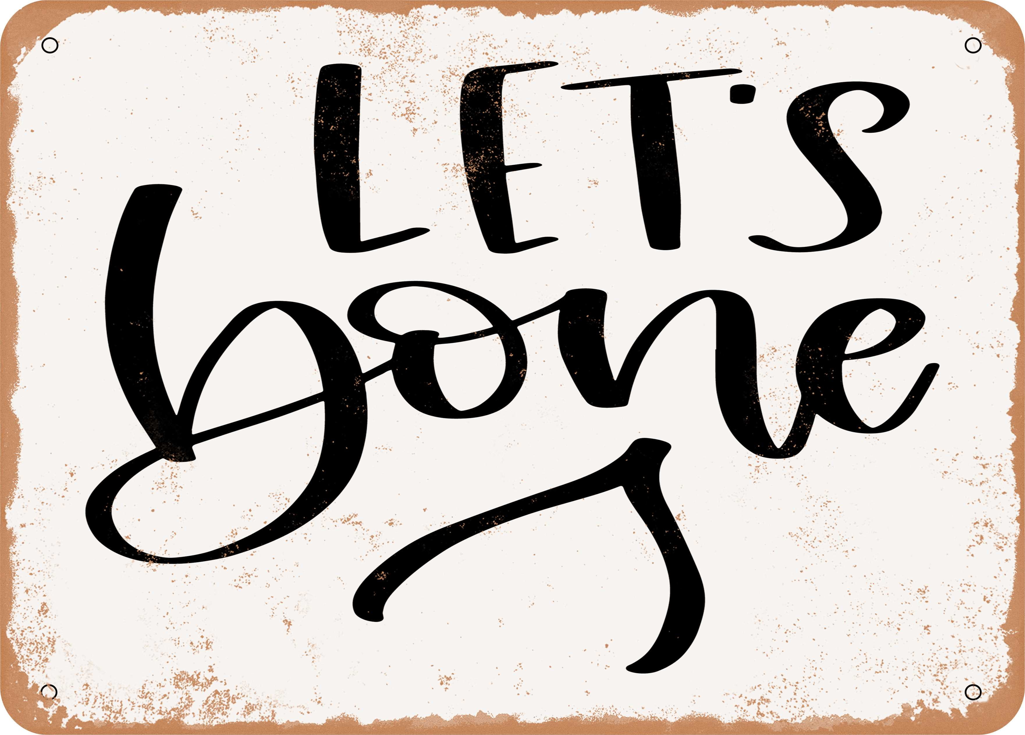 7 x 10 METAL SIGN - Lets Bone With Wishbone - Vintage Rusty Look ...