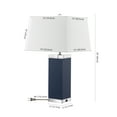 Safavieh Deco 27-Inch High Leather Table Lamp, Navy - Walmart.com