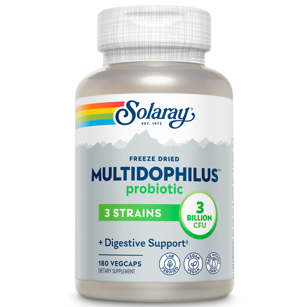 Solaray Multidophilus 3 Freeze Dried | 3 Billion CFU | Probiotics L ...