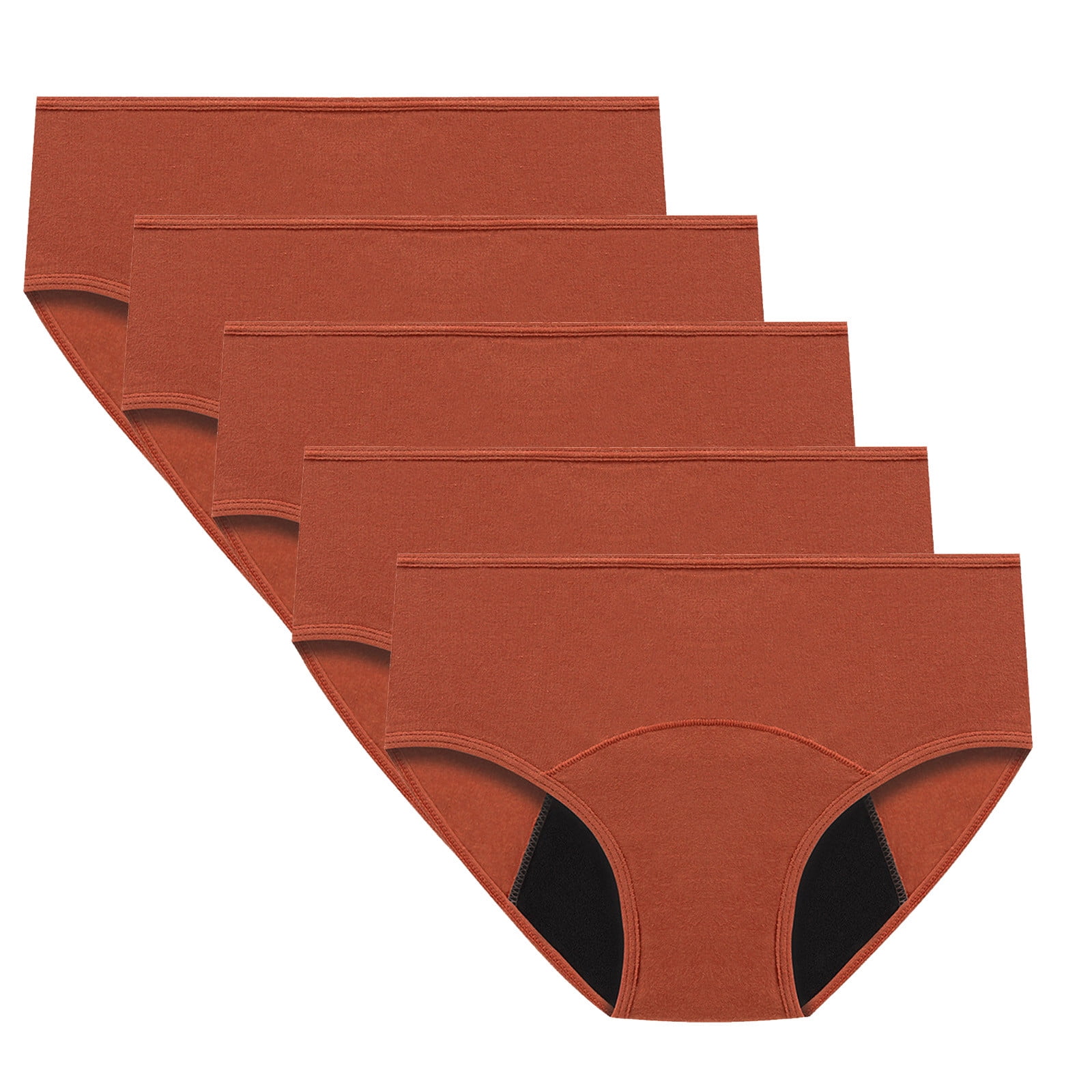 Click here for Lovzfmll Womens Period Underwear 5-Pack Cotton Bri... prices