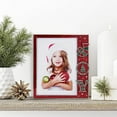 Fine Photo Gifts Joy Christmas Decor 4x6 or 5x7 Red Pewter Single ...