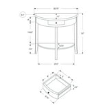 12" x 30.75" x 32" Cherry Solid Wood Finish Accent Table - Walmart.com