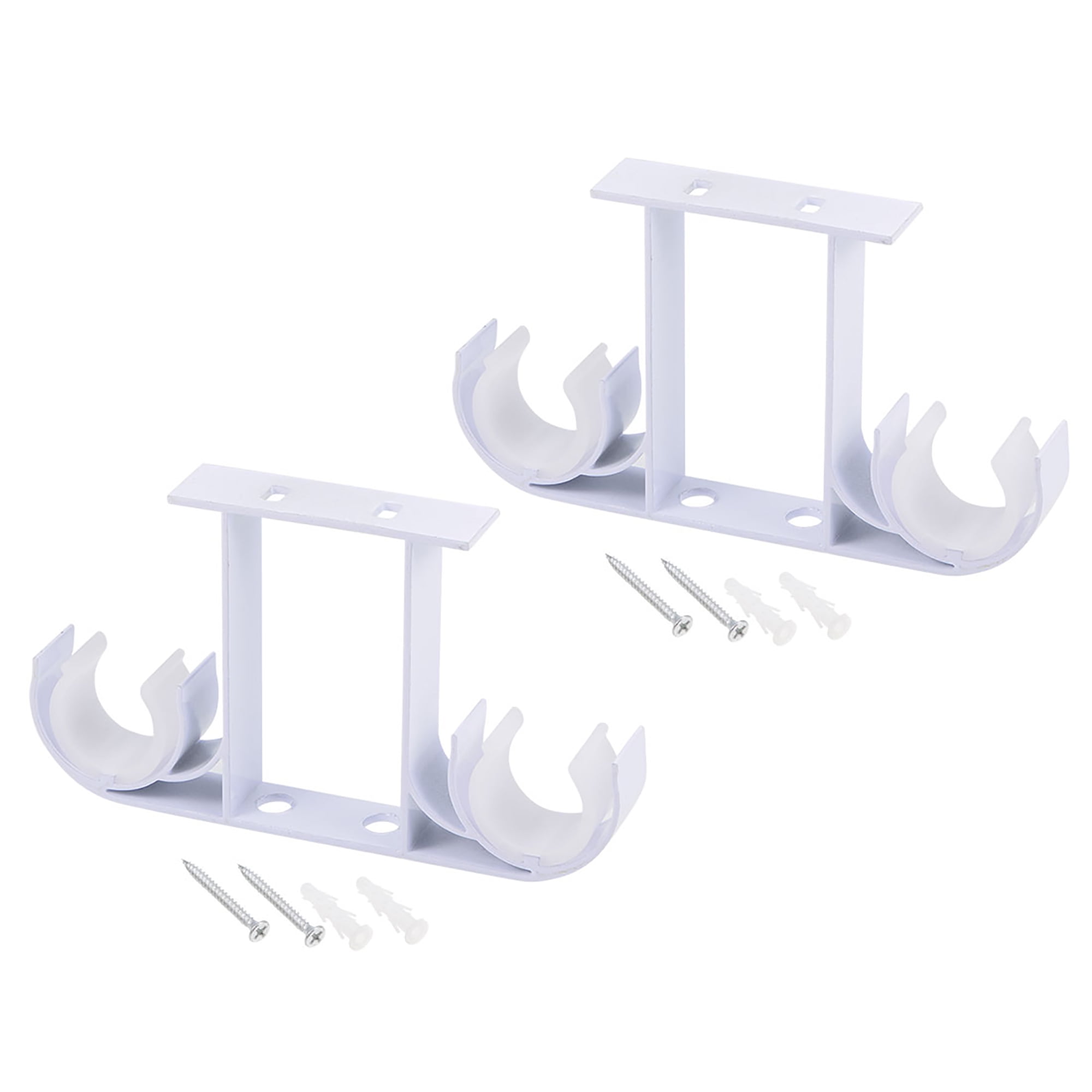 Rideau Barre Support Aluminium Alliage Double Support Crochet pour 24mm ...