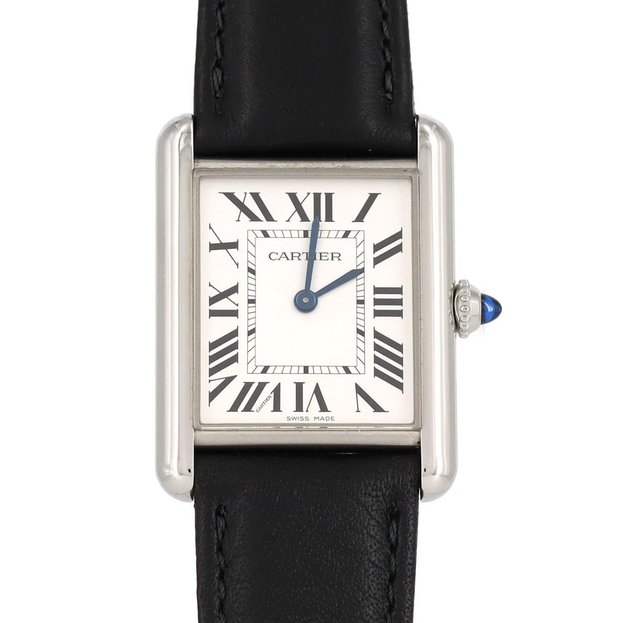 Pre-Owned Cartier Tank Must LM WSTA0059 SS Solar Watch Quartz (Good ...