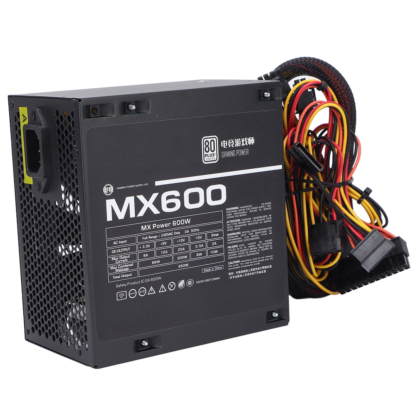 Fuente de alimentación para computadora de 450 W MX600 Fuente de alimentación pasiva para ...