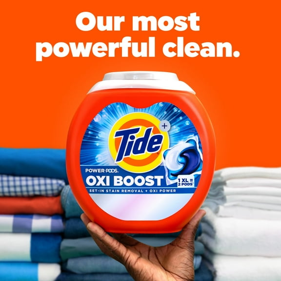 Tide Power Pods Oxi Boost Laundry Detergent Pods - 45 ct - Walmart.com