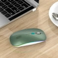 Uiosmuph Wireless Mouse LED Rechargeable Silent Computer Mouse with USB ...