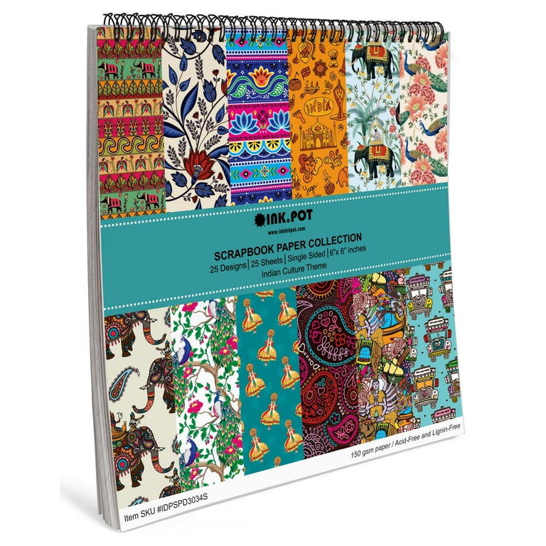 Scrapbook Designs Using Colored Paper