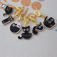 6Pcs Cartoon Kitten Knitting Markers Metal Locking Stitching Markers ...