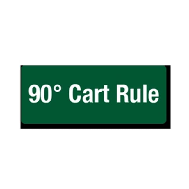 EverMark GHM020 90 Degree Cart Rule Clip-On Sign - Walmart.com