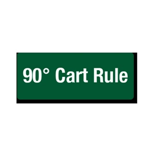 EverMark 90 Degree Cart Rule Clip-On Sign - Walmart.com