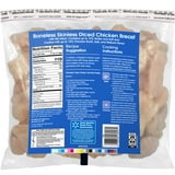 Great Value Boneless Skinless Diced Chicken Breast, 2 lb (Frozen ...