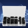 M Buder 200pcs Rubber Grommet Sealing Ring Set, Black Hardware Grommets ...