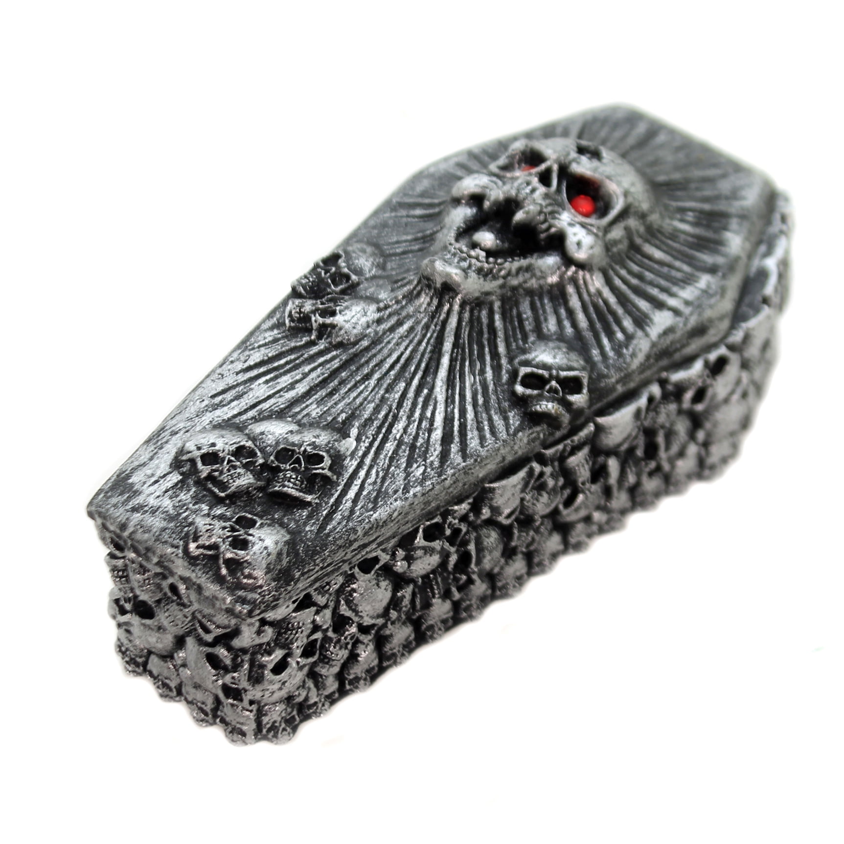 Halloween SPIRIT COFFIN BOX Polyresin Skulls Trinket Box 11830 ...