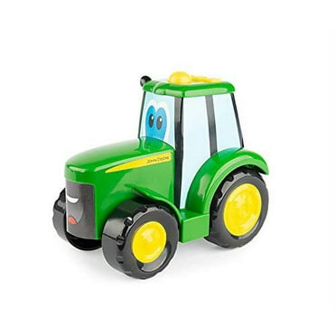 John Deere Build-A-Johnny Toy Tractor with Battery-Powered Pretend ...